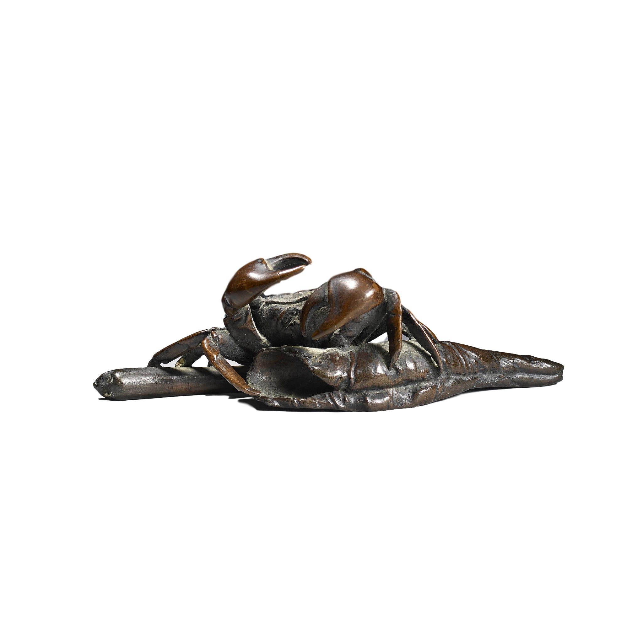 Meiji Period Crab Bronze Weight | Barnebys